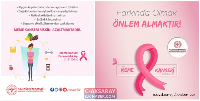 EKİM AYI MEME KANSERİ FARKINDALIK AYI - SAĞLIK - Sen de tıkla, gündemi ...